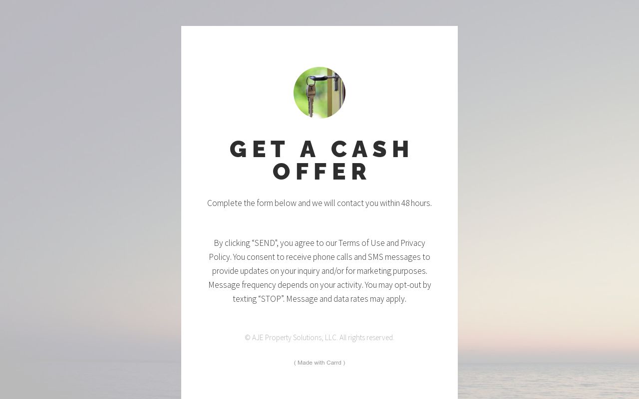 GET A CASH OFFER
